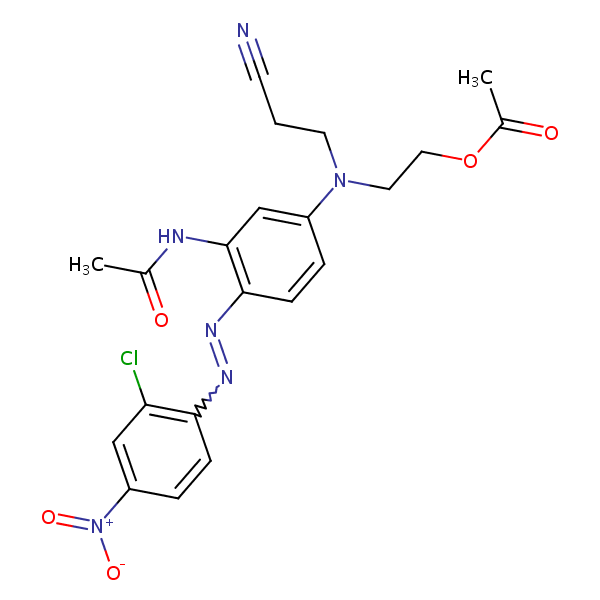 Acetamide, N-[5-[[2-(acetyloxy)ethyl](2-cyanoethyl)amino]-2-[(2-chloro-4-nitrophenyl)azo]phenyl ...
