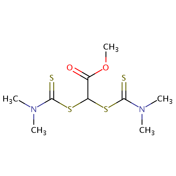 Acetic acid, bis[[(dimethylamino)thioxomethyl]thio]-, methyl ester | SIELC Technologies
