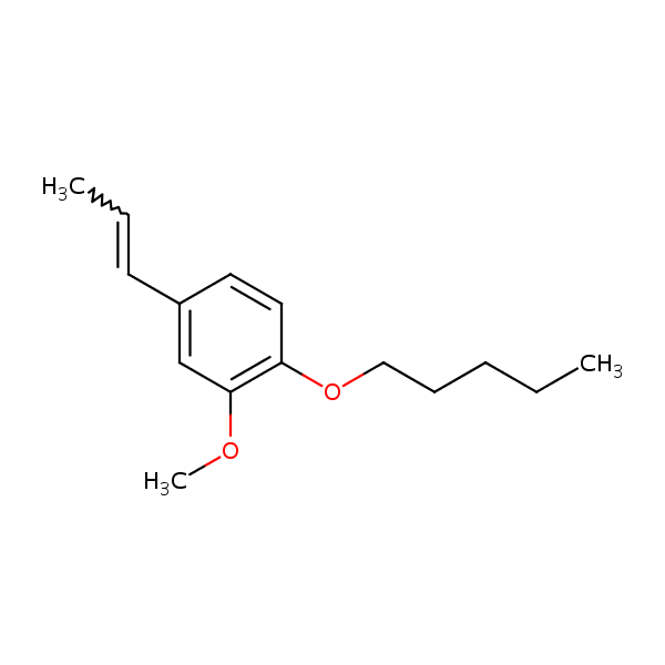 Benzene, 2-methoxy-1-(pentyloxy)-4-(1-propenyl)- | SIELC Technologies