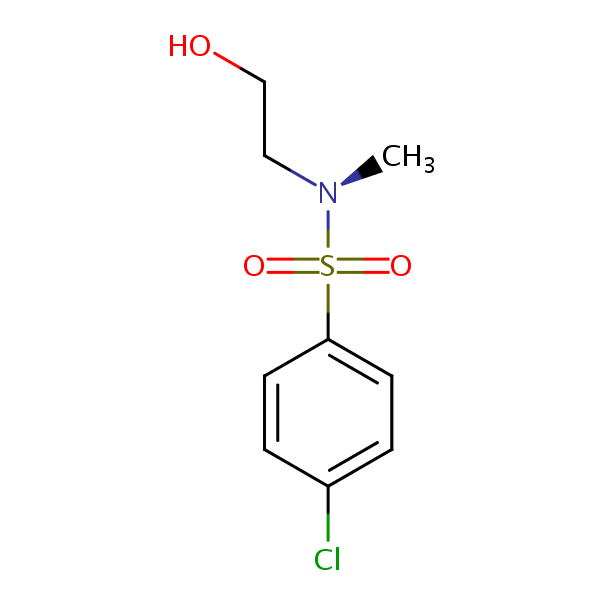 Benzenesulfonamide, 4-chloro-N-(2-hydroxyethyl)-N-methyl- | SIELC Technologies