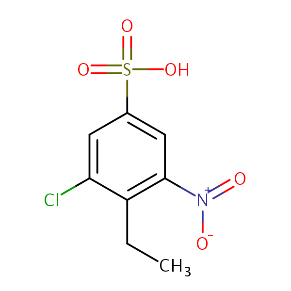Benzenesulfonic acid, 3-chloro-4-ethyl-5-nitro- | SIELC Technologies