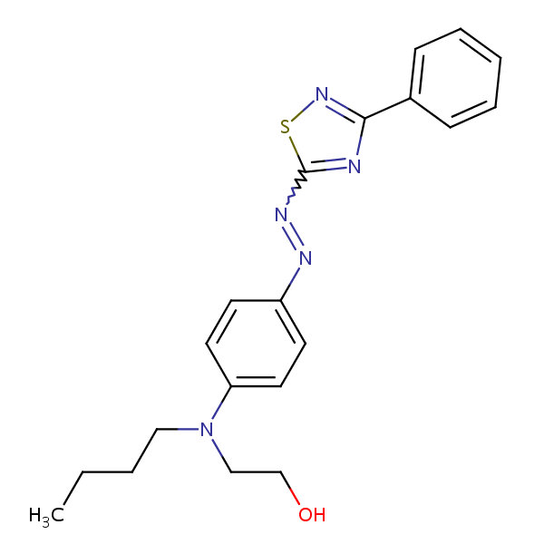 Ethanol, 2-[butyl[4-[(3-phenyl-1,2,4-thiadiazol-5-yl)azo]phenyl]amino]- | SIELC Technologies