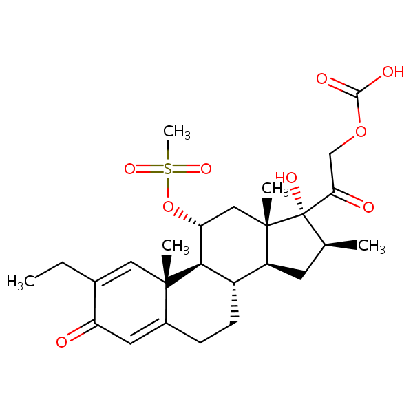 Ethyl 17-hydroxy-11alpha-(mesyloxy)-16beta-methylpregna-1,4-diene-3,20 ...
