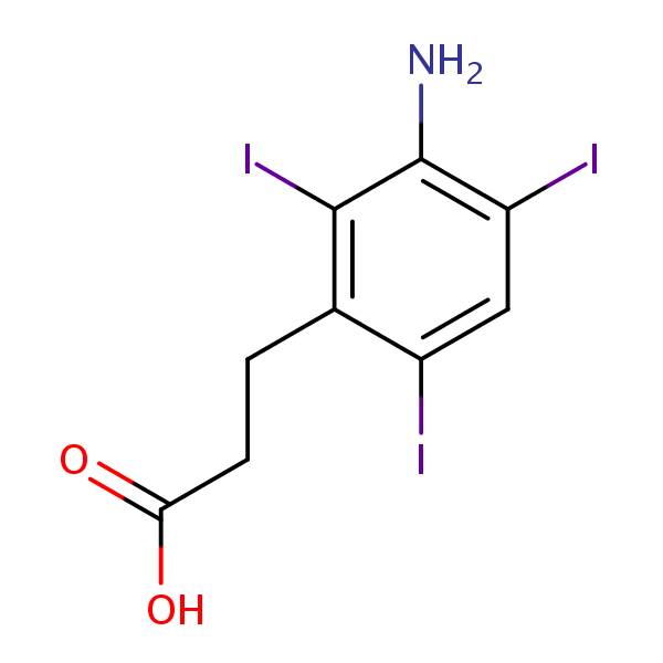 Hydrocinnamic acid, 3-amino-2,4,6-triiodo- | SIELC Technologies