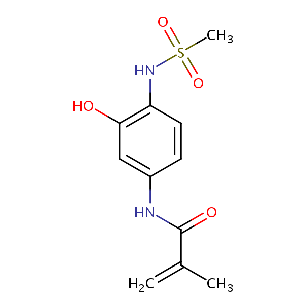 N-(3-Hydroxy-4-((methylsulphonyl)amino)phenyl)methacrylamide | SIELC Technologies