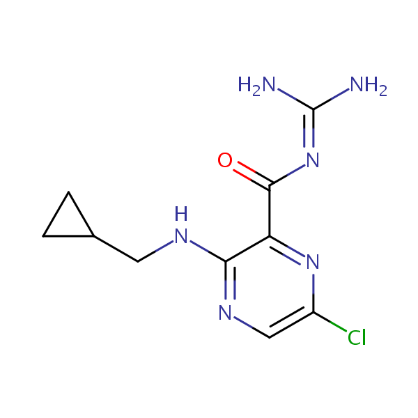 N-Amidino-6-chloro-3-((cyclopropylmethyl)amino)pyrazinecarboxamide ...