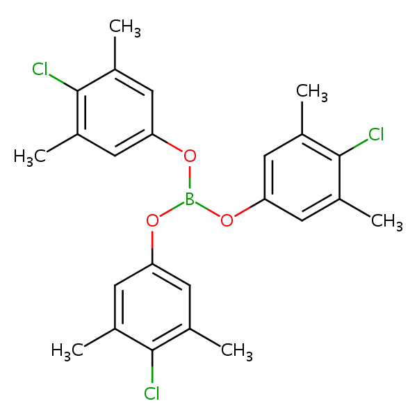Phenol, 4-chloro-3,5-dimethyl-, triester with boric acid (H3BO3) | SIELC Technologies