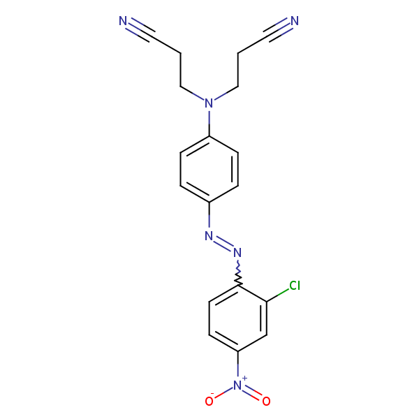 Propanenitrile, 3,3’-[[4-[(2-chloro-4-nitrophenyl)azo]phenyl]imino]bis ...
